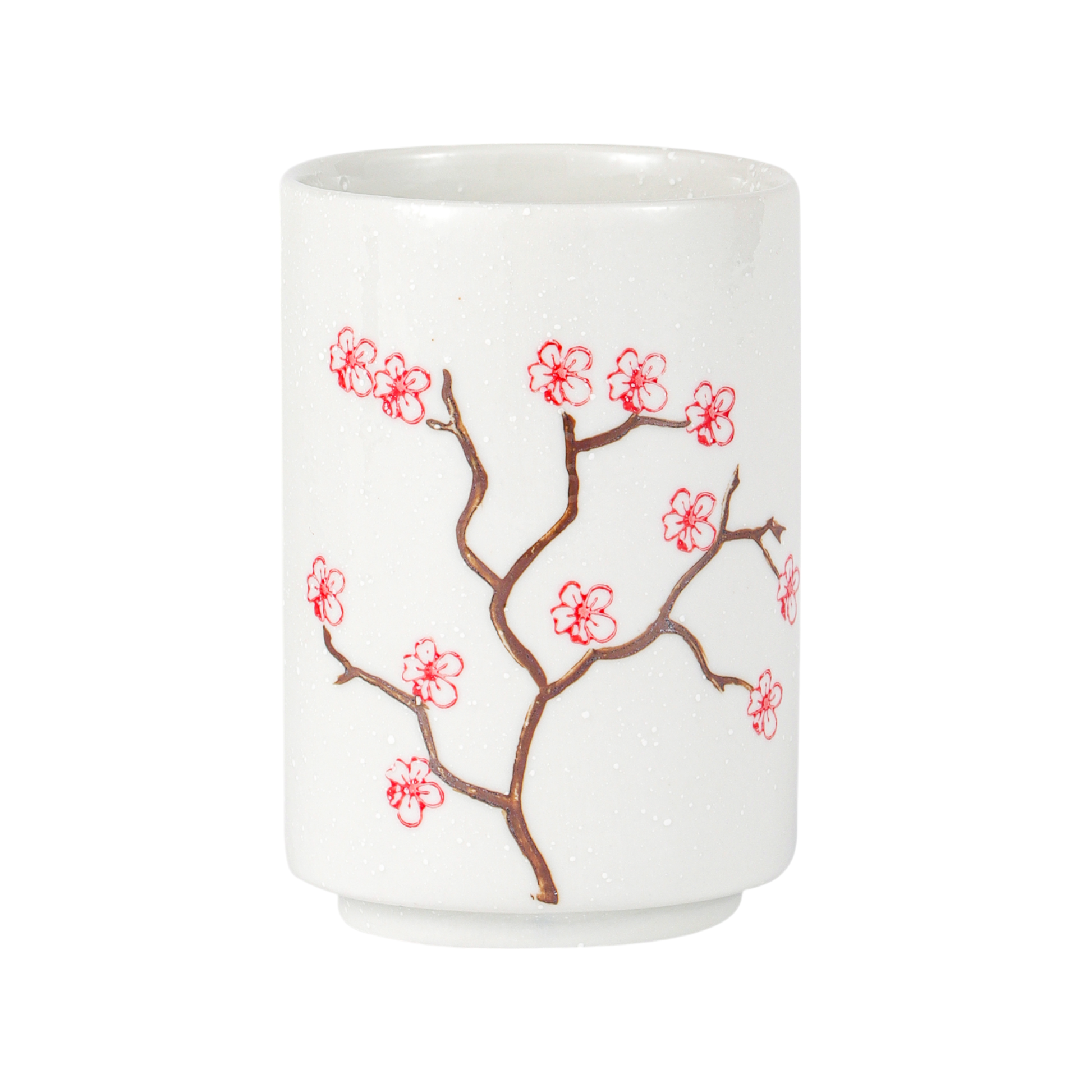 CHERRY BLOSSOMS SAKURA YUNOMI STYLE TEA CUP REACTIVE GLAZE 10 FL OZ (1 ...