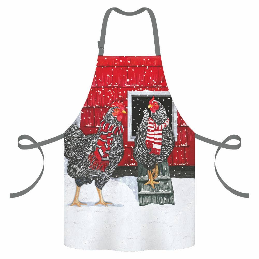 APRON-HOLIDAY HENS – Vermont Kitchen Supply