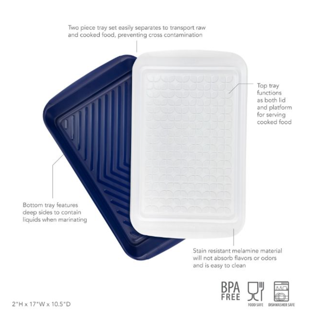 PREP & SERVE MARINADE TRAY SET LARGE – Vermont Kitchen Supply