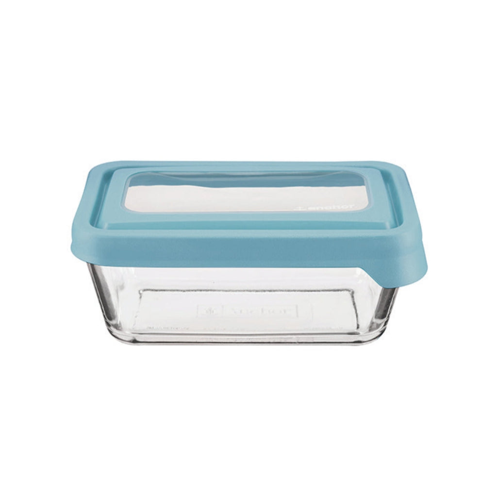 GLASS STORAGE RECTANGLE 4.75 CUP MINERAL BLUE – Vermont Kitchen Supply