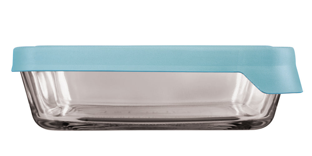 GLASS STORAGE RECTANGLE 6 CUP MINERAL BLUE – Vermont Kitchen Supply